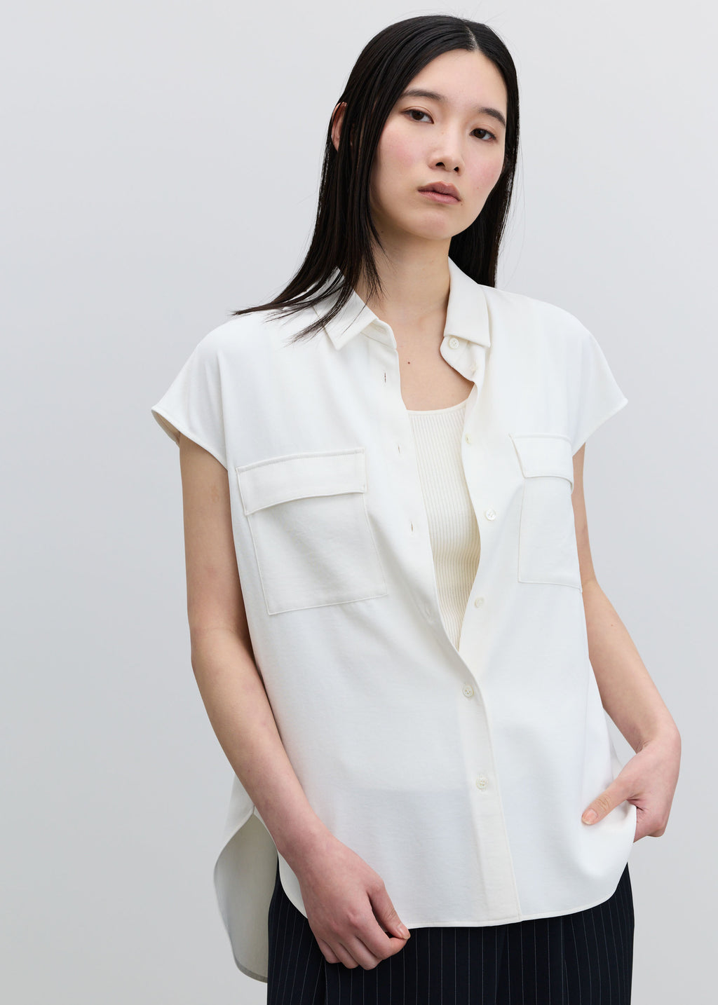 ヴィンテージサテンシャツ - SOÉJU online store｜上質な大人の女性のためのシャツ